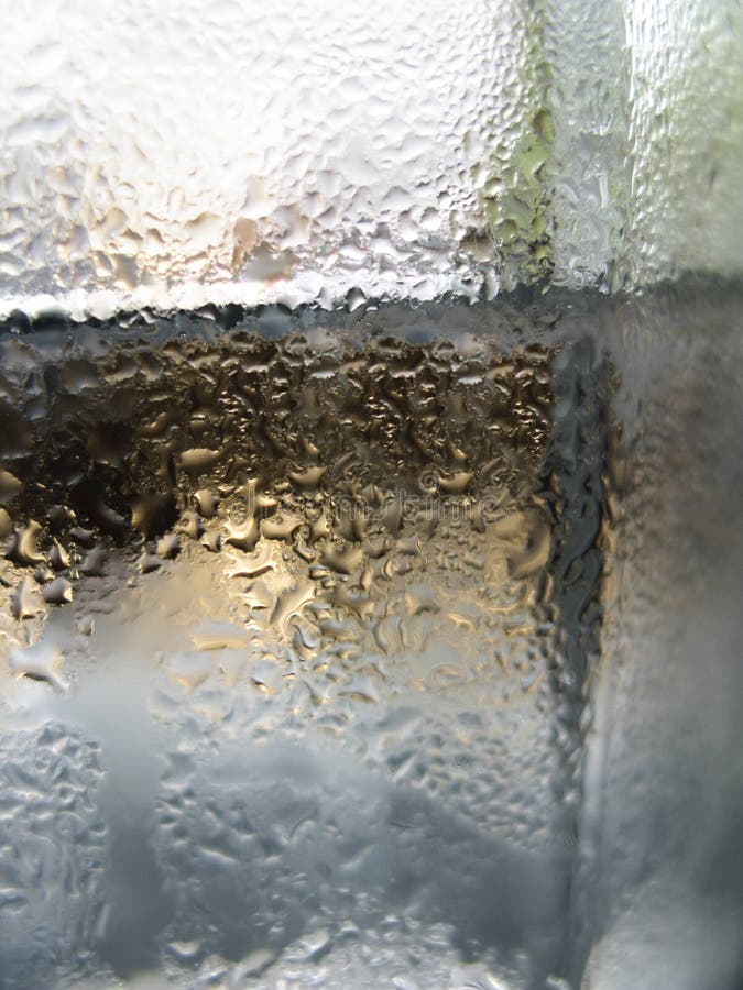 Abstract Glass Background - Water Condensation on the Cold Glas Stock ...