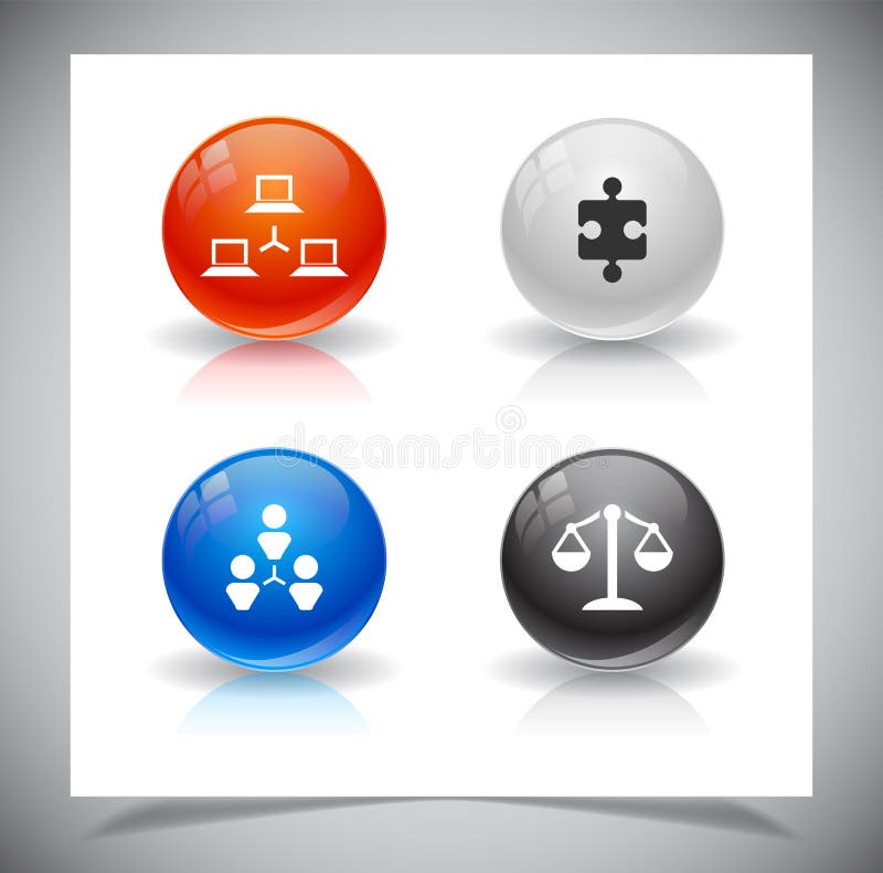 Abstract Glass Balls. EPS10 File. Stock Vector - Illustration of lawyer ...