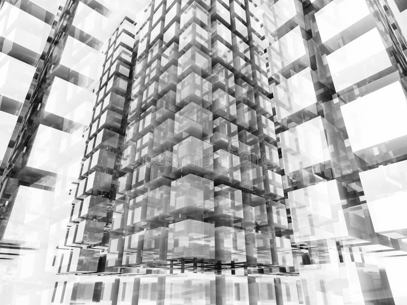 Abstract Glass Block Structure Background Stock Illustration ...