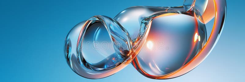 Abstract Glass Bubbles Intertwined Abstract Image Symbolizing ...