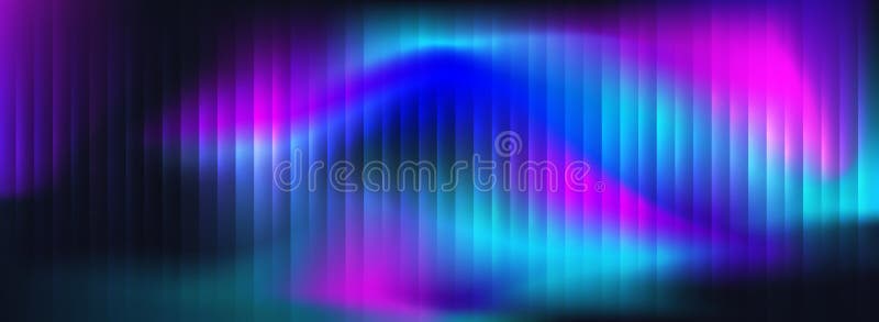 Abstract Glass Gradient Background with Iridescent Waves, Holographic ...