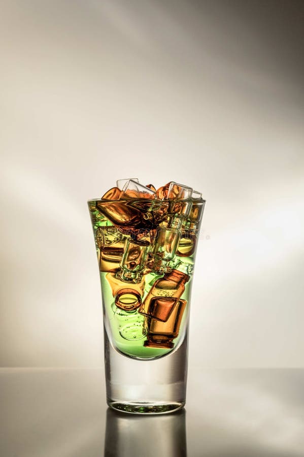 Abstract of Glass and Light. Glass and Multi-colored Glass Stock Image ...