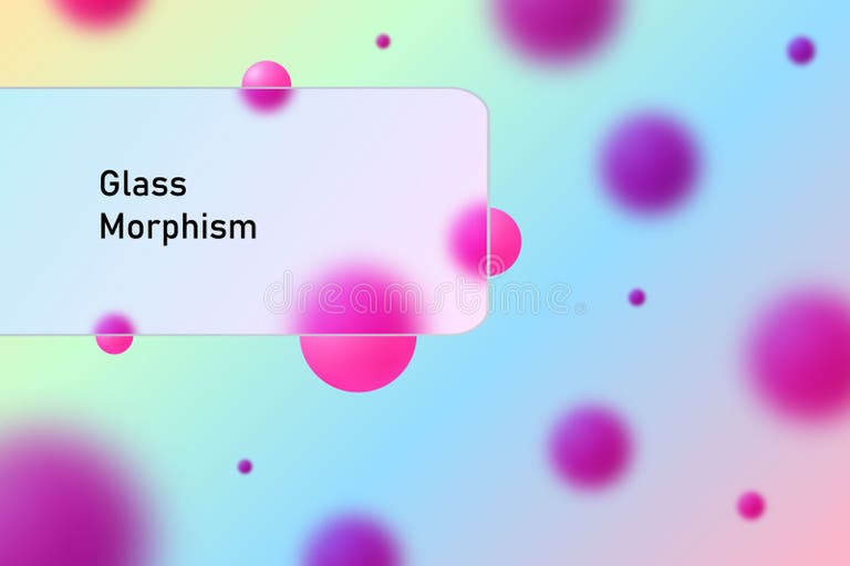 Abstract Glass Morphism Design with Pink Elements. Eps 10 Stock ...