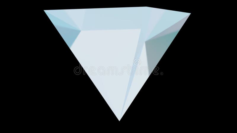 Abstract Glass Pyramid Shape Stock Illustration - Illustration of ...