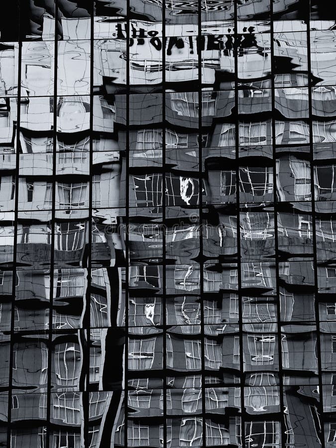 Abstract of Glass Reflection Building Stock Photo - Image of area ...