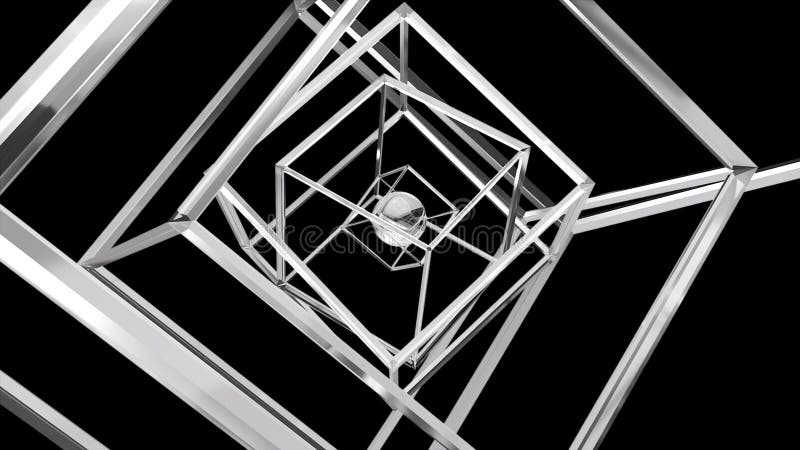 Abstract glass structure stock illustration. Illustration of modern ...