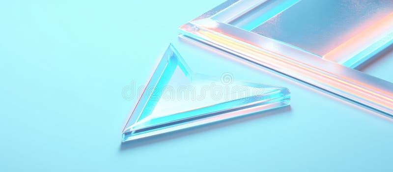 Abstract Glass Triangles and Geometric Shapes High Quality Image Stock ...