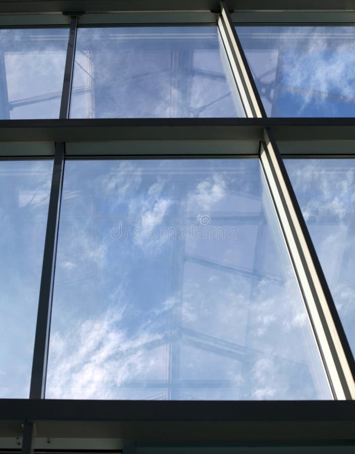 Glass Window Architecture Build Background. Empty Window Stock Photo ...