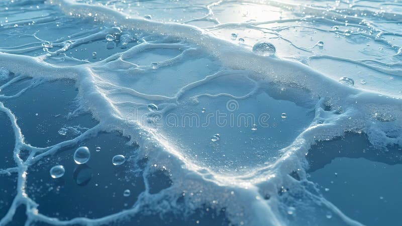 Abstract Glassy Ice Sheet Texture, Cold, Smooth, High Quality Image ...