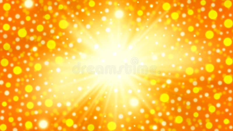 Abstract Glistening Light Rays and Blurred Particles in Orange ...
