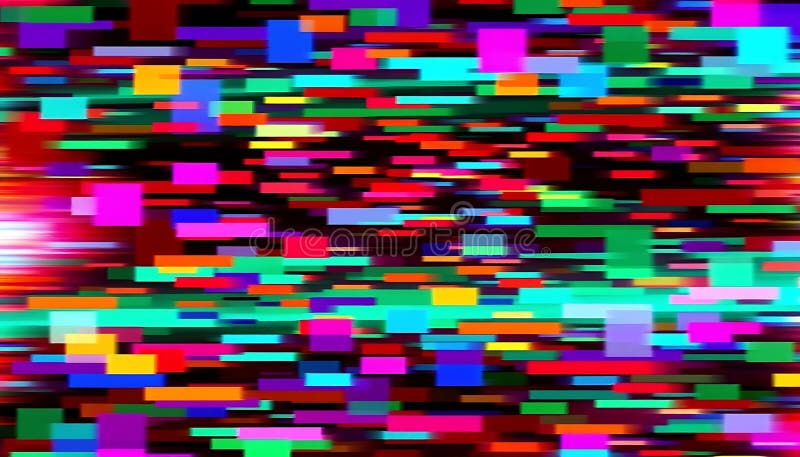 Abstract Glitch Art Pattern, Digital Distortion Design, Stock Photo ...