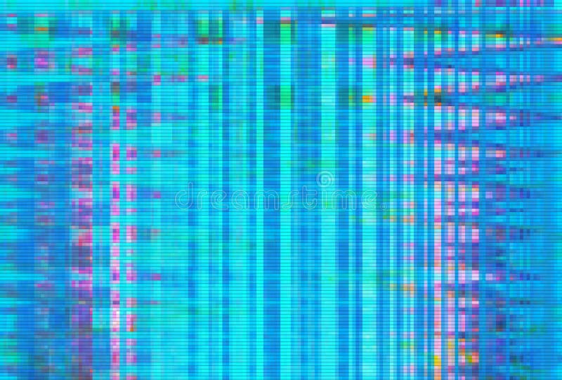 Abstract Glitch Artifact Turquoise Technology, Pixel Stock Illustration ...