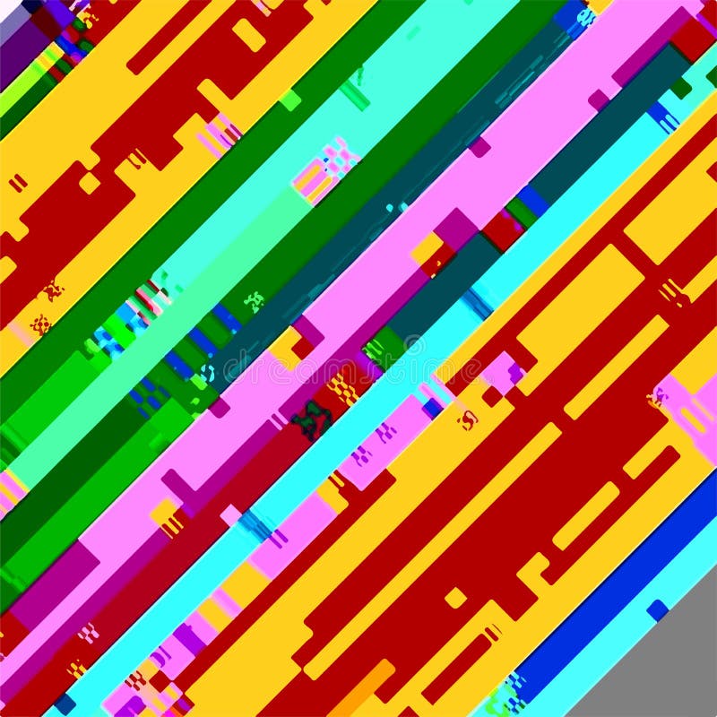 Abstract Glitch Background stock vector. Illustration of crash - 126999733
