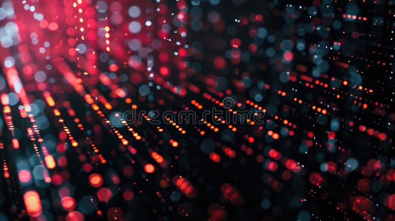 Abstract of Glitch with Digital Pixel Effect Scatter Around Background ...