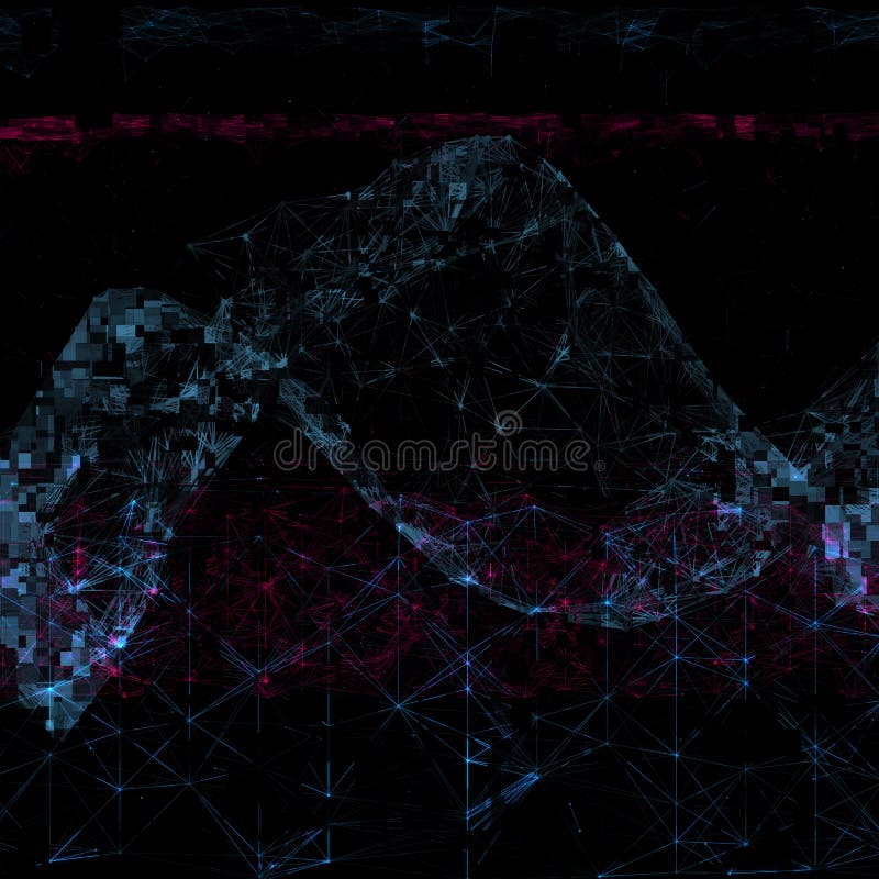 Abstract Glitch Effect in Motion Stock Illustration - Illustration of ...