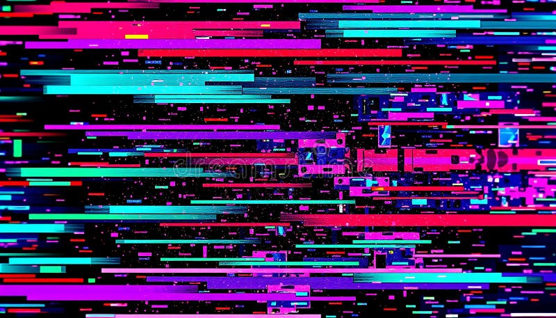Abstract Glitch Pattern, Digital Noise, Distorted Texture, Modern ...