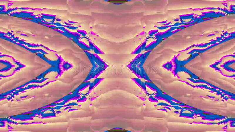 Abstract Glitch Psychedelic Texture Seamless Loop Pattern. VFX Fractal ...