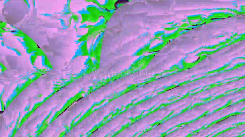 Abstract Glitch Psychedelic Texture Seamless Loop Pattern. VFX Fractal ...