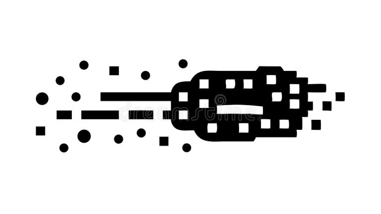 Abstract Glitched or Pixelated Bridge Structure Icon, Vector Design ...