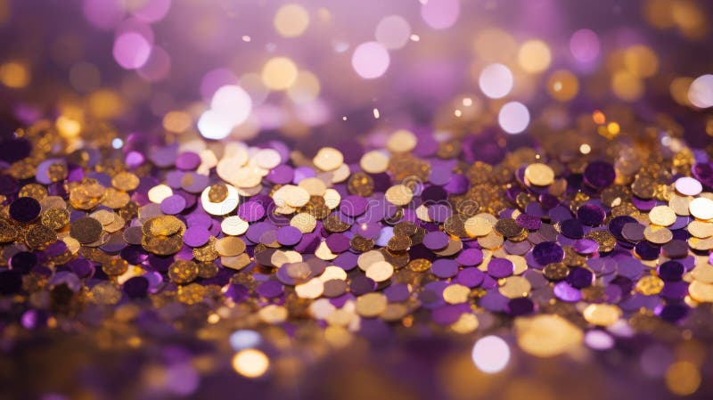 Abstract Glitter Confetti Bokeh Background AI Generated Stock ...