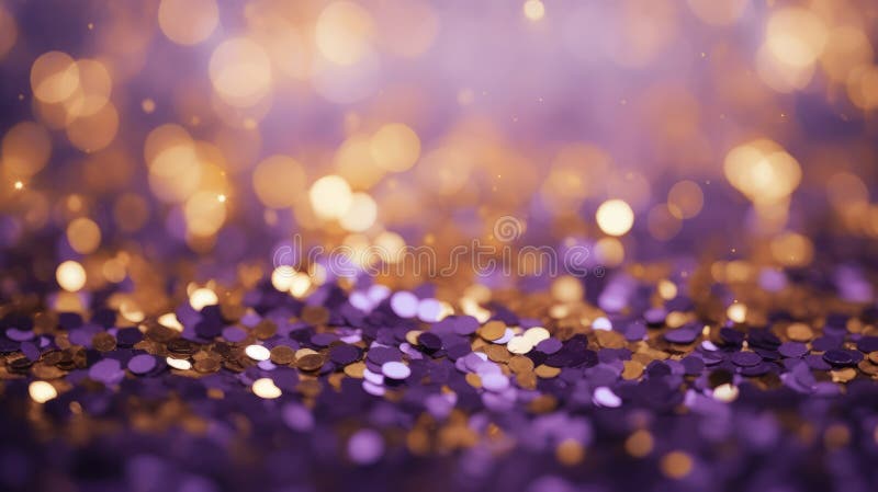 Abstract Glitter Confetti Bokeh Background AI Generated Stock ...