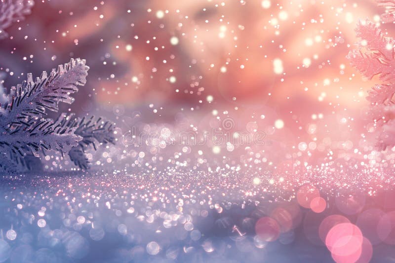 Abstract Glitter Sparkle Light Background with a Frosty Winter Theme ...