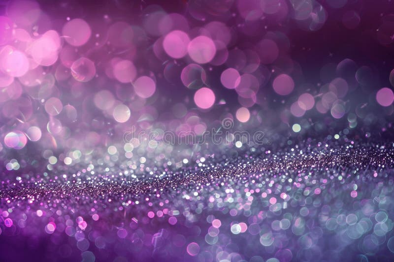 Abstract Glitter Sparkle Light Background in a Royal Purple and Silver ...