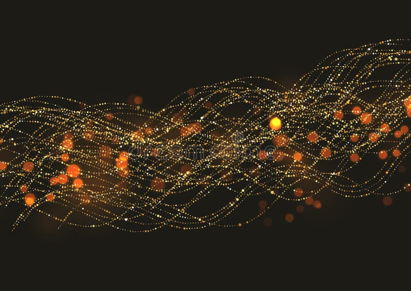 Abstract Glitter Waves Background Stock Vector - Illustration of ...