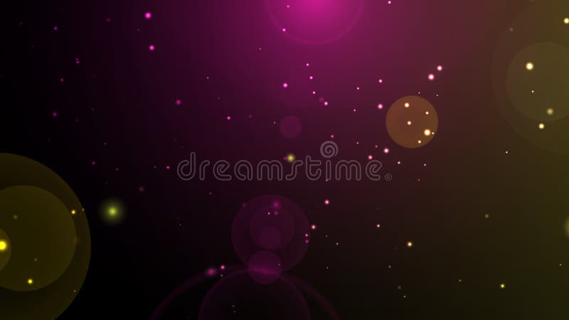Abstract Glittering Night Particles Gleaming in Dark Light Flare ...