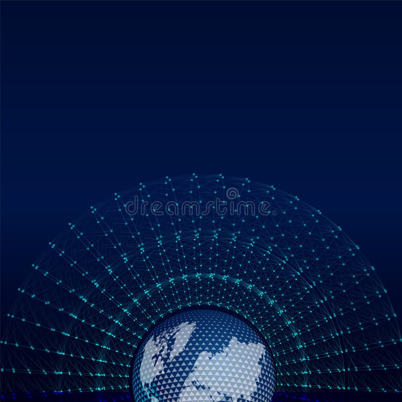 Abstract Global Digital Connection and Future Technology Concept ...
