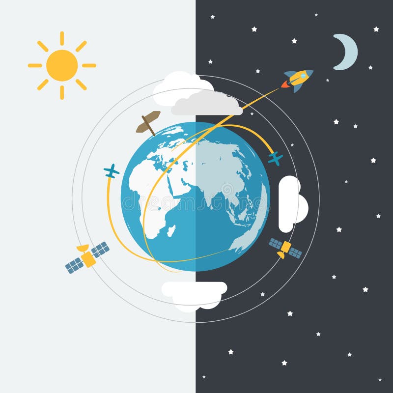 Abstract Global Modern Transport Scheme Stock Vector - Illustration of ...