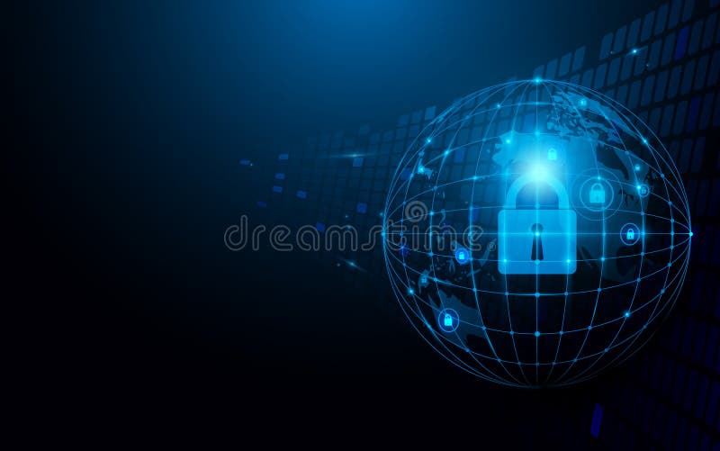 Abstract Global and Network and Security Futuristic Technology ...