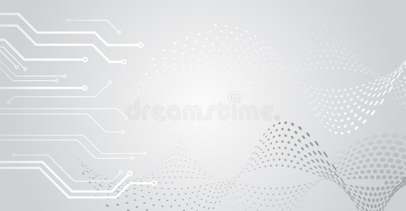 Abstract Global Sci Fi Concept. Digital Internet Communication on Grey ...