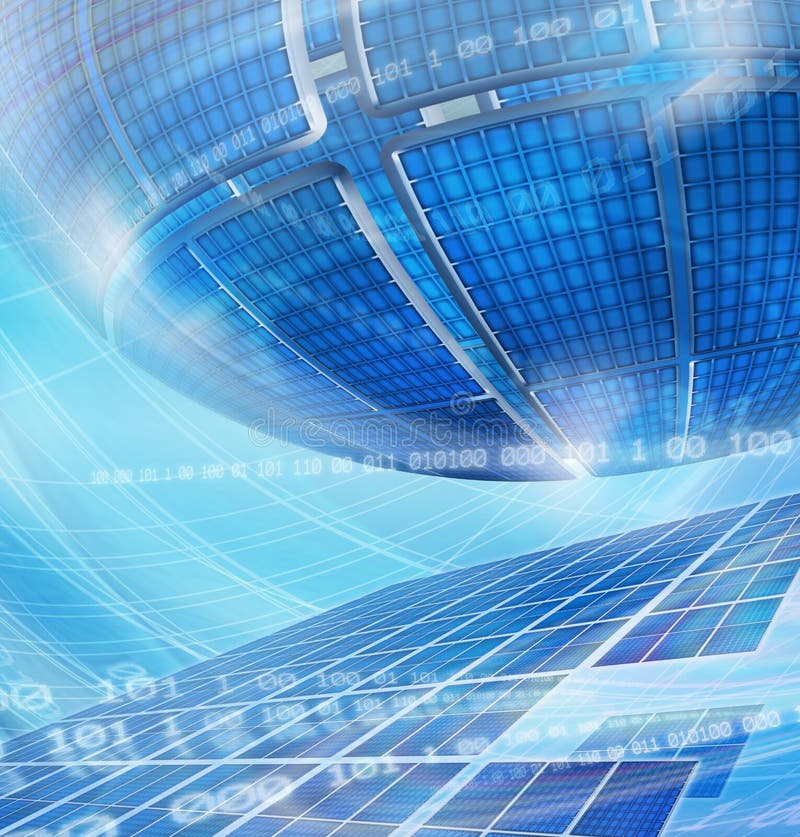 Abstract Global Technology Background Stock Illustration - Illustration ...