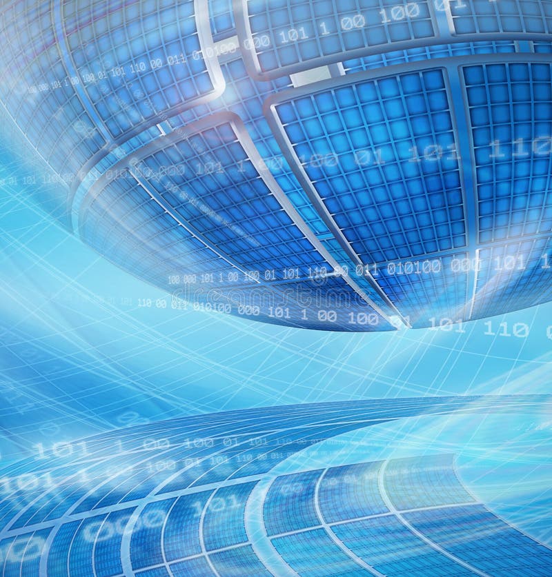 Abstract Global Technology Background Stock Illustration - Illustration ...