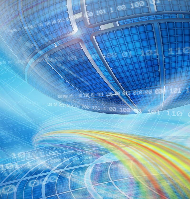 Abstract Global Technology Background Stock Illustration - Illustration ...
