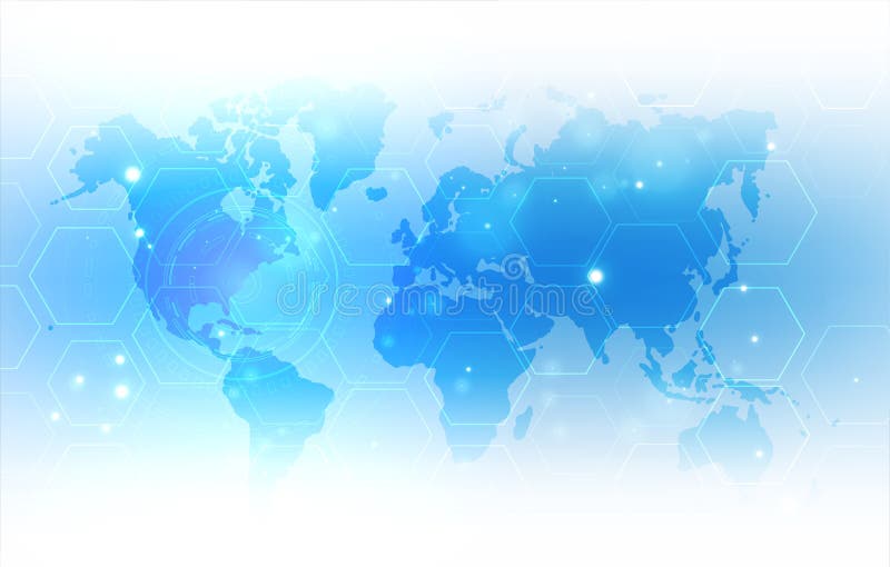 Abstract global technology stock vector. Illustration of laser - 231264109