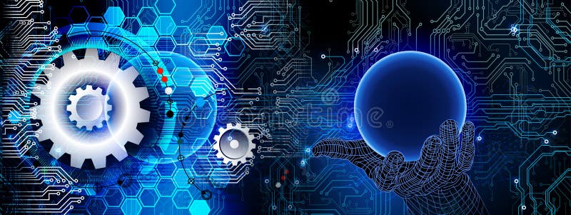 Eye Vision Hexagonal Molecular Structure for Medical, Science and ...