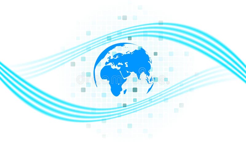 Abstract globe stock vector. Illustration of blue, planisphere - 18087883