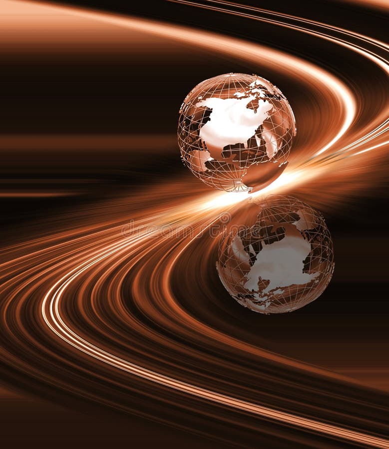 Abstract globe stock illustration. Illustration of world - 6834772