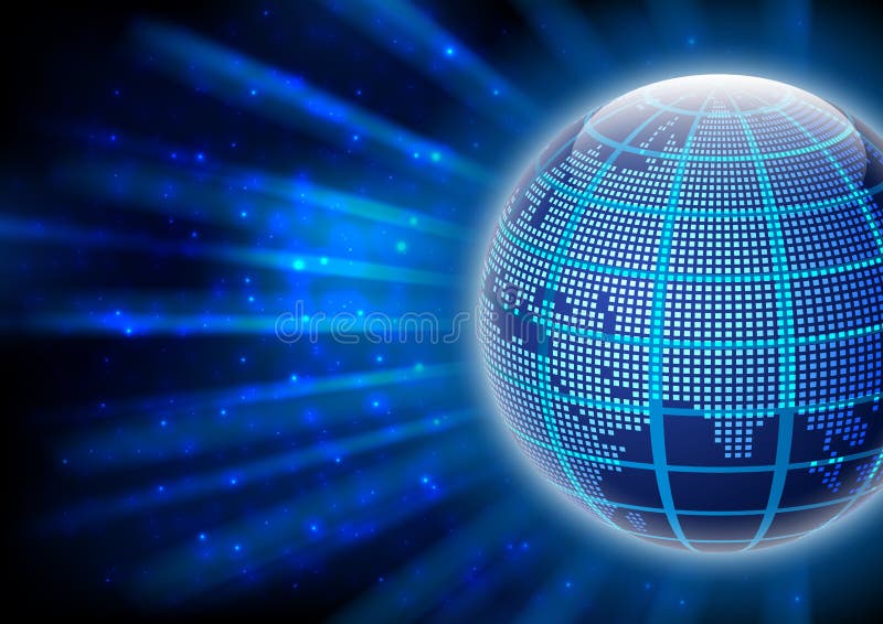 Abstract globe background stock vector. Illustration of pattern - 73206280