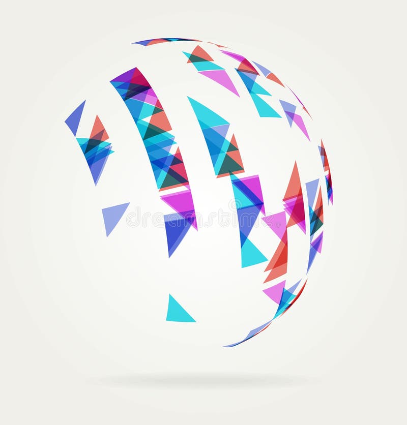 Abstract Globe Design Background Stock Vector - Illustration of ...