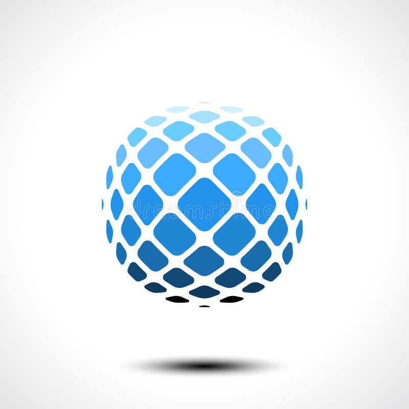 Abstract globe design icon stock vector. Illustration of internet ...