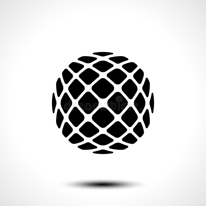 Abstract globe design icon stock vector. Illustration of earth - 95435694