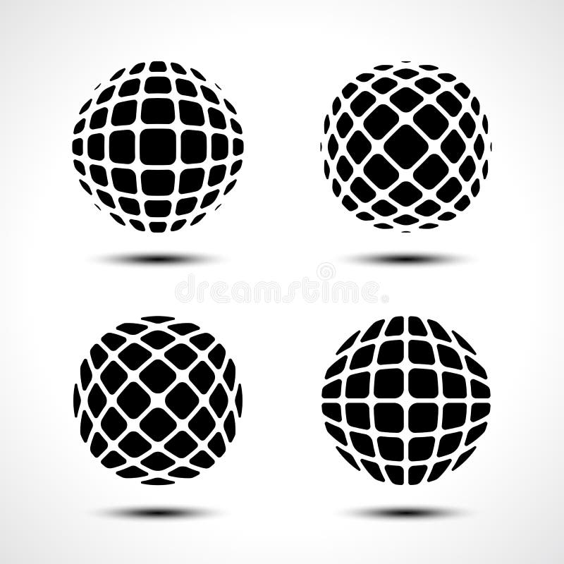 Abstract globe design icon stock vector. Illustration of background ...