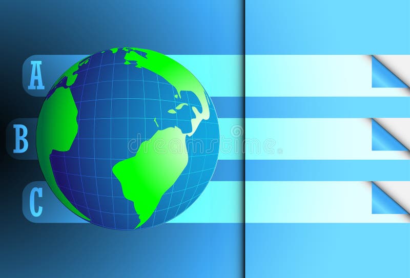 Abstract Globe Design Infographic Stock Vector - Illustration of ...