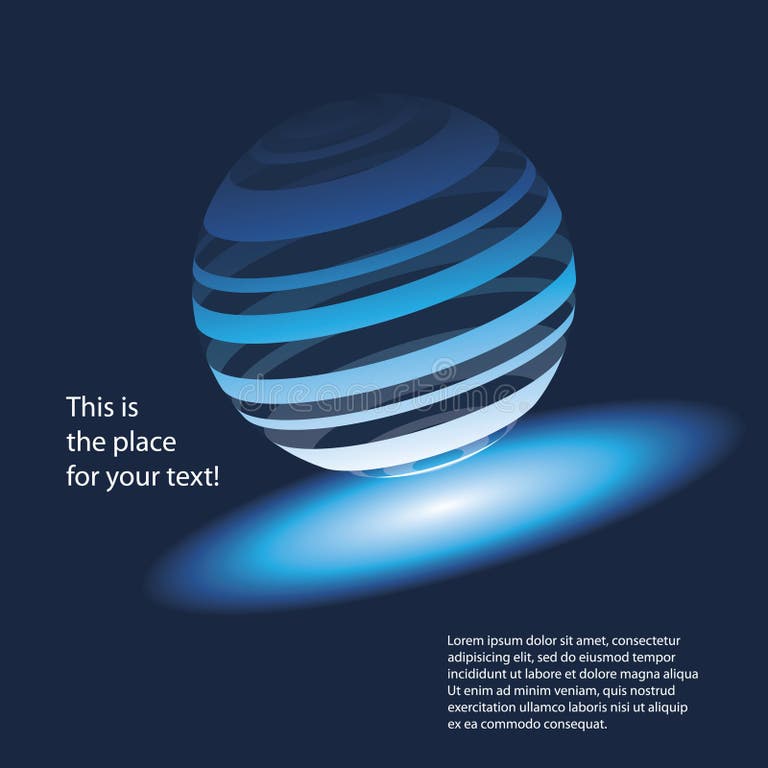 Abstract Globe Design Layout, Vector Template Stock Vector ...