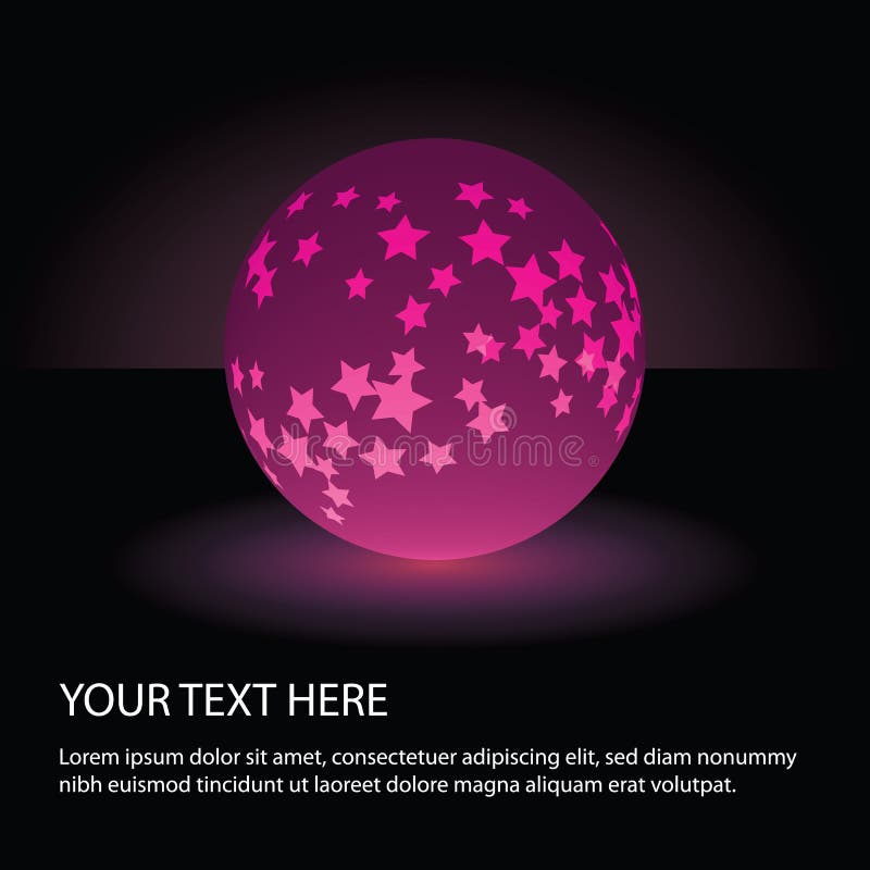 Abstract Globe Design with Stars Stock Vector - Illustration of connect ...