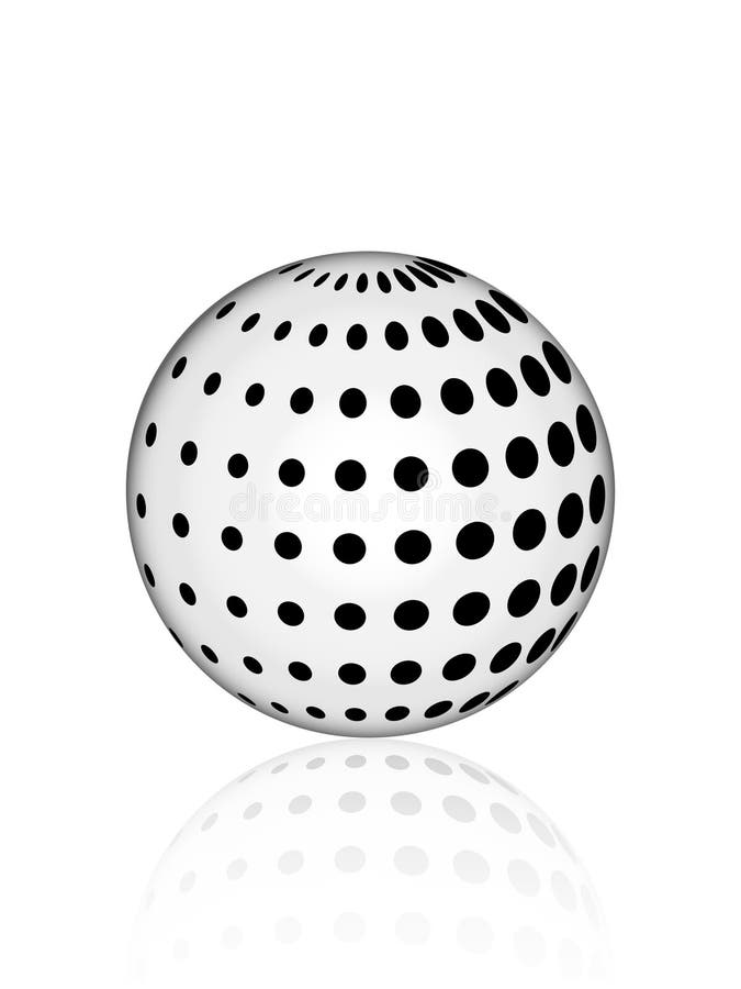 Abstract Globe Dotted Sphere Pattern for Logo Icon Background Web ...