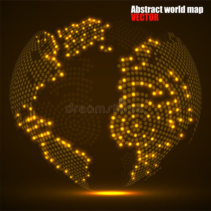 Abstract Globe Earth of Glowing Radial Dots Stock Vector - Illustration ... Abstract Globe Earth of Glowing Radial Dots Stock Vector - Illustration ...